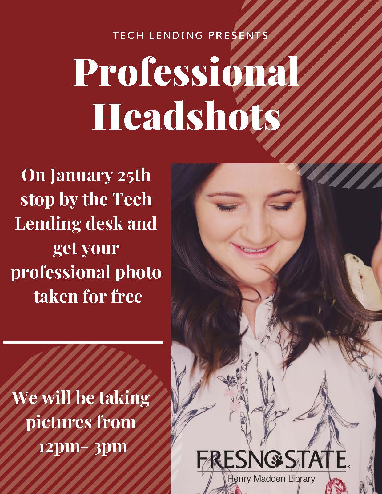 Free Professional Headshots – Fresno State Library News