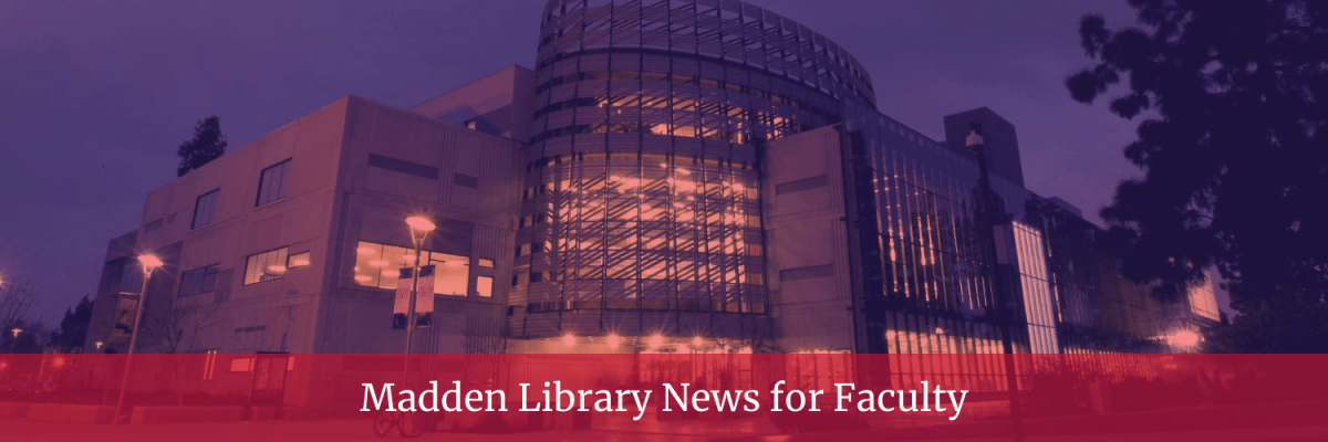 Library News for Fresno State Faculty – December 2020 – Fresno State ...